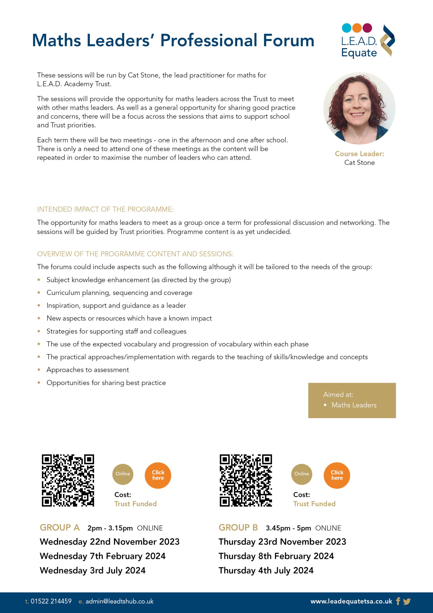 Subject and Phase Leadership - L.E.A.D. Equate