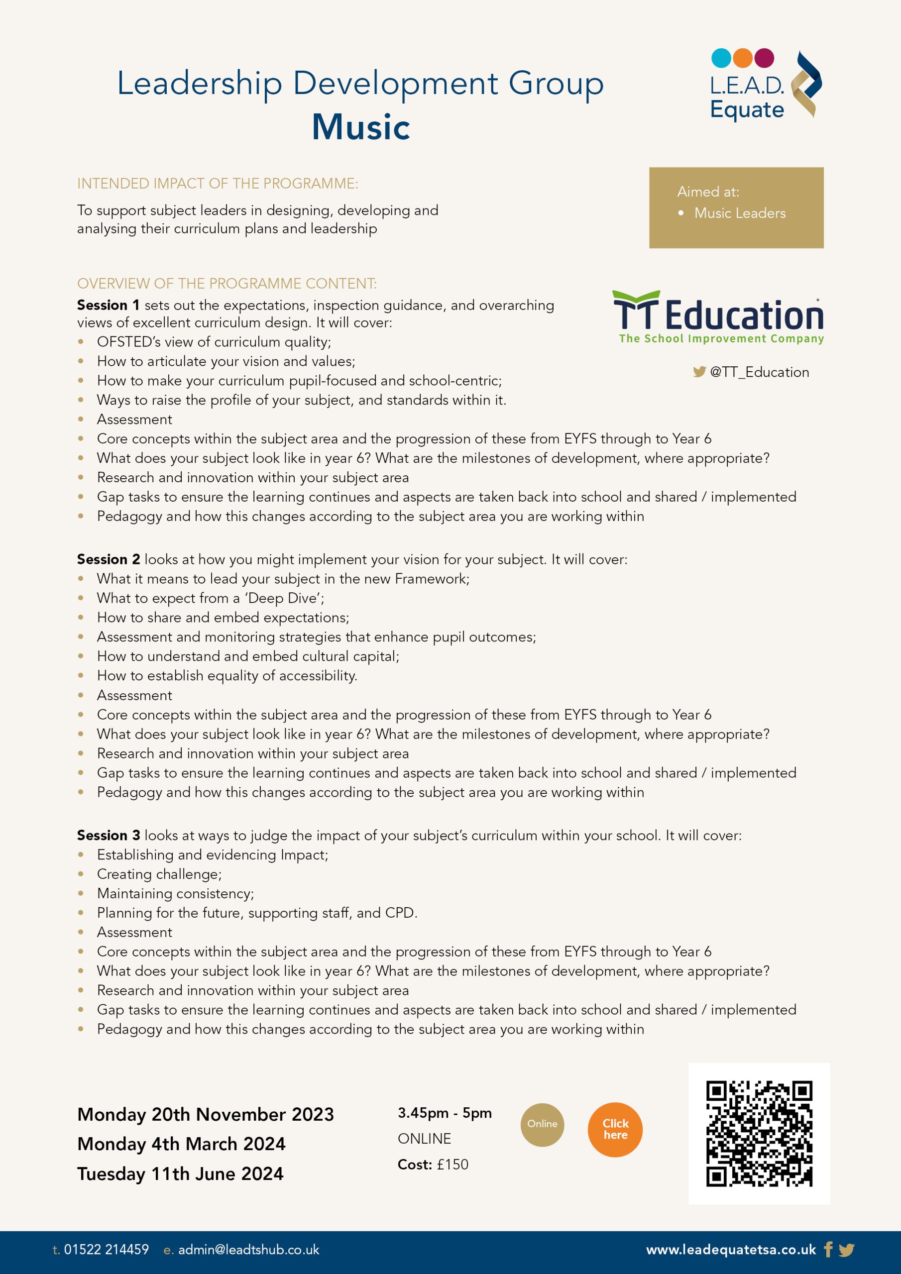 Subject and Phase Leadership - L.E.A.D. Equate